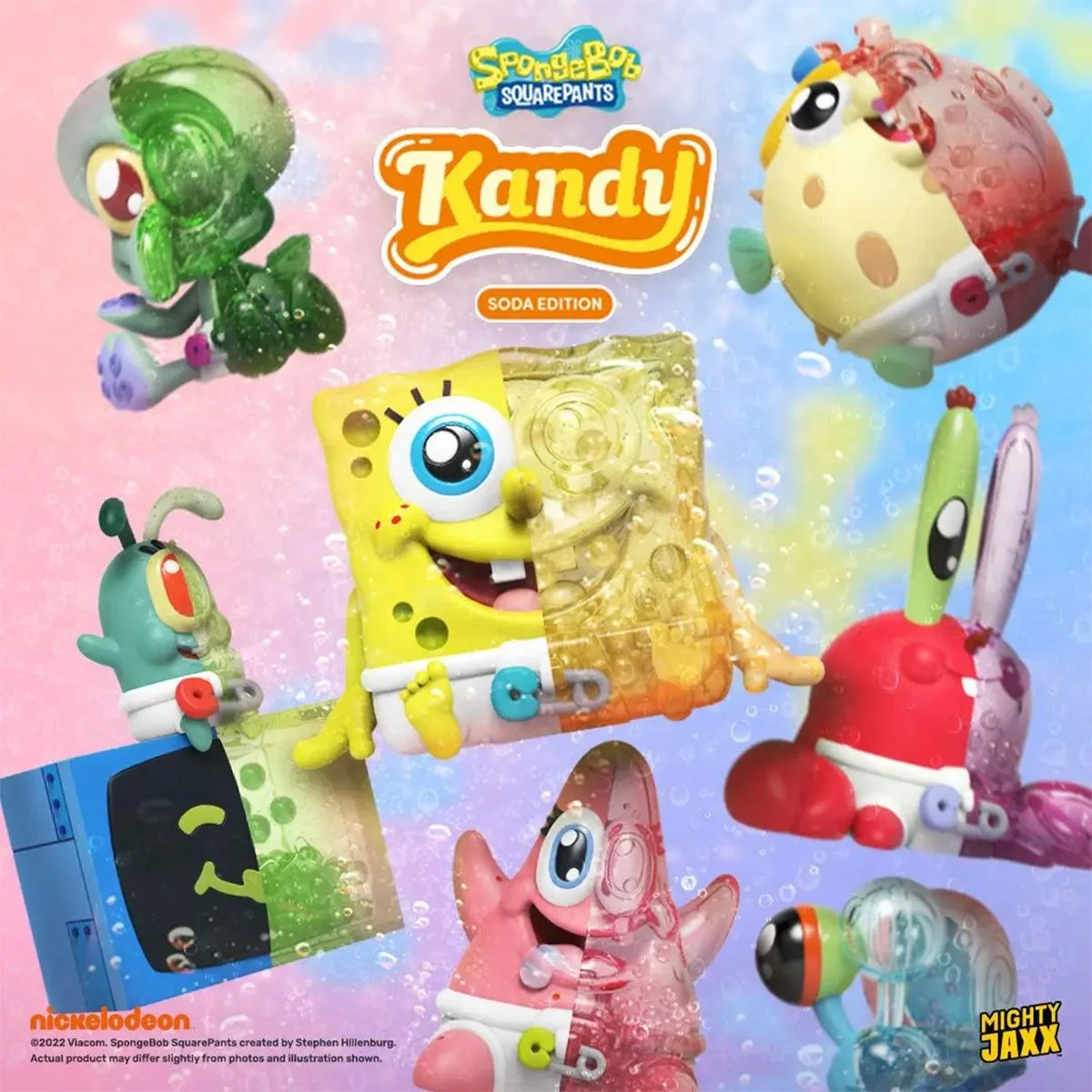 Spongebob Squarepants x Kandy Soda Edition Blind Box Mini-Figure ...